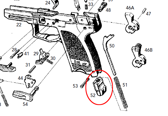 HK USP Compact Tactical 45 ACP conversion from LEM v8 to v1 trigger group | HKPRO Forums